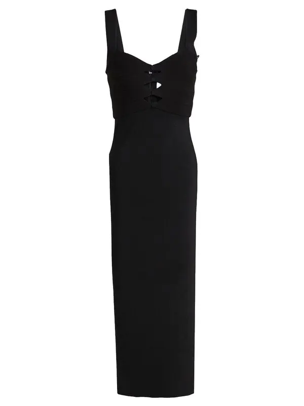 Herve Leger Alessia Cutout Bandage Gown - Black