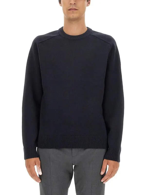 Theory Wool Jersey Pullover - Blue