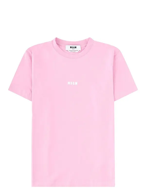 MSGM T-shirt Con Logo - Pink