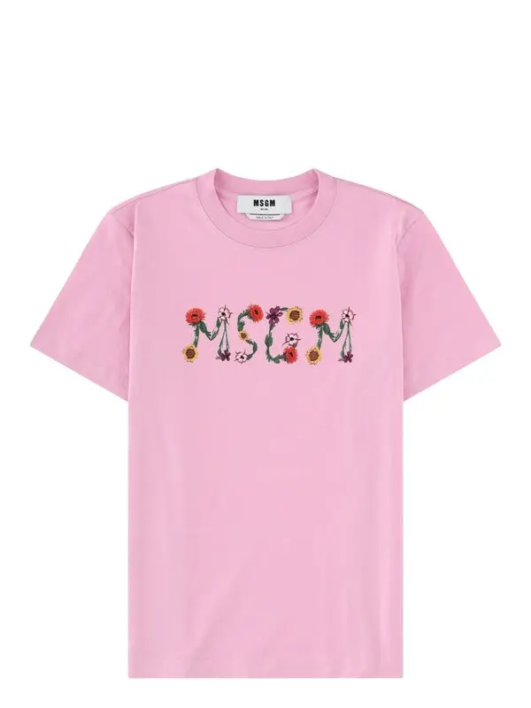 MSGM Logo T-shirt - Pink