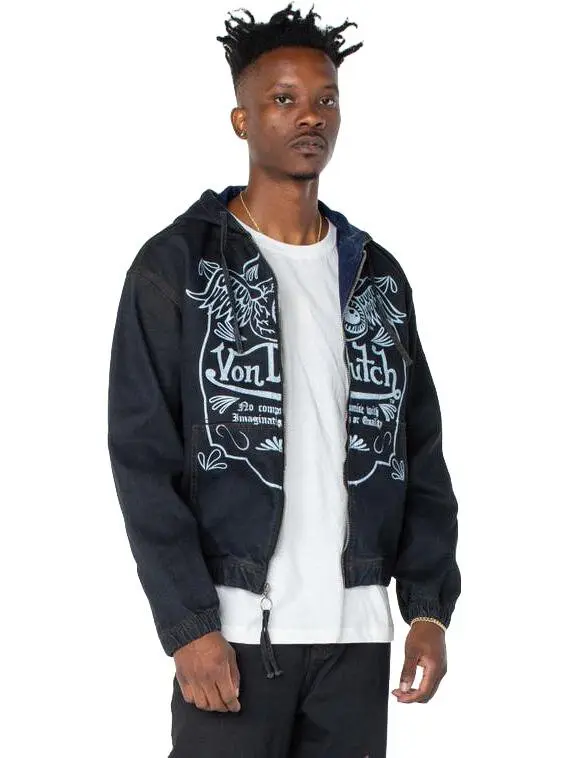 VON DUTCH Invaders Cannonball Zip Up Hoodie - Mid Tempo