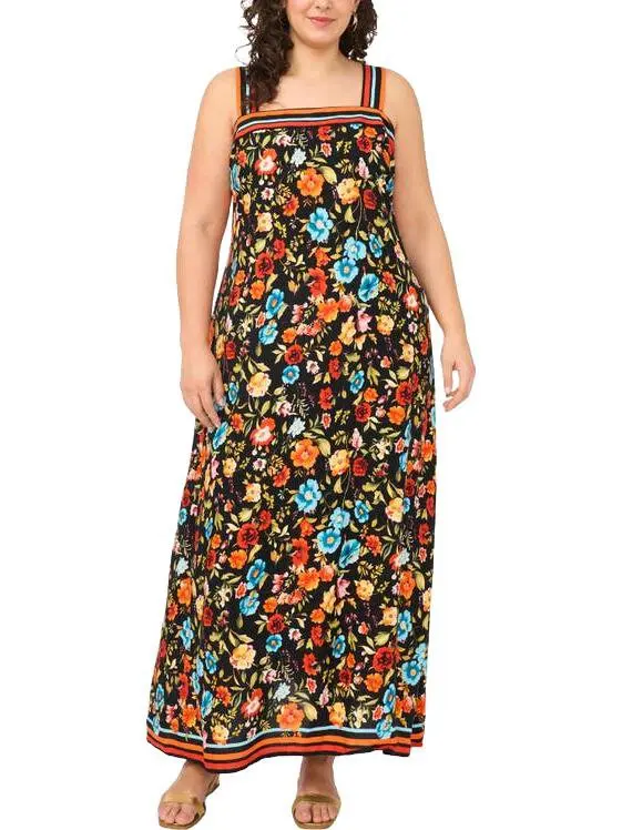 Vince Camuto Floral Maxi Dress - Rich Black