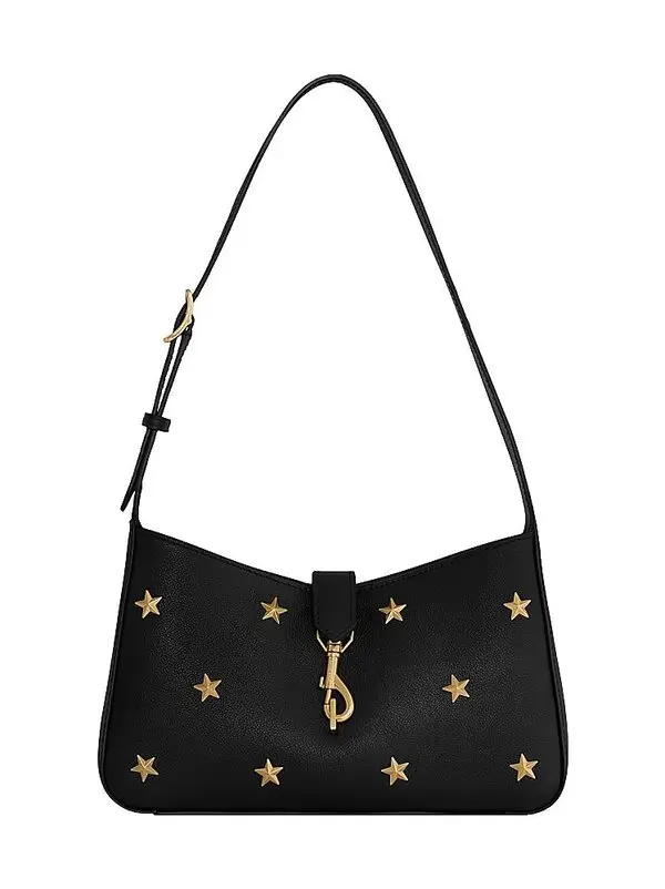 Rebecca Minkoff Megan Medium Embellished Leather Shoulder Bag - Black