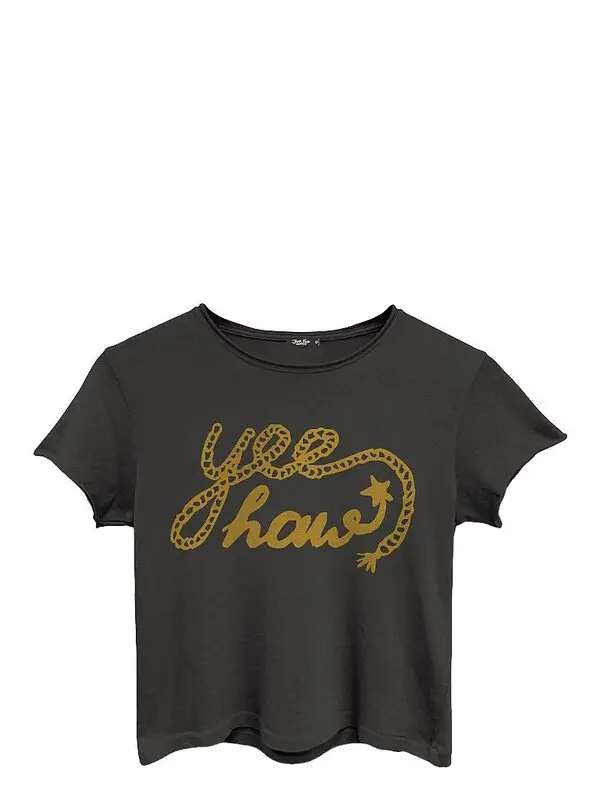 Junk Food Clothing Yeehaw Vintage T-shirt - Vintage Black