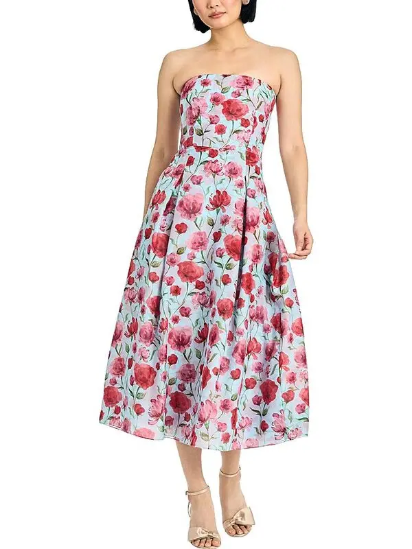 SACHIN BABI Shay Midi Dress - Sky Poppies