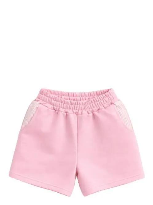BITS & BOWS Seersucker Pocket Shorts - Pink