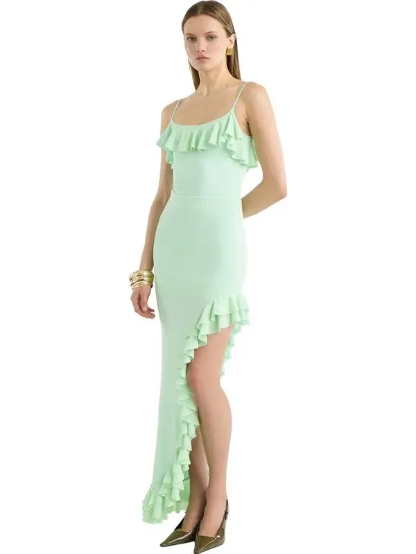 DODIEE Evelyn Ruffle Cami - Misty Jade