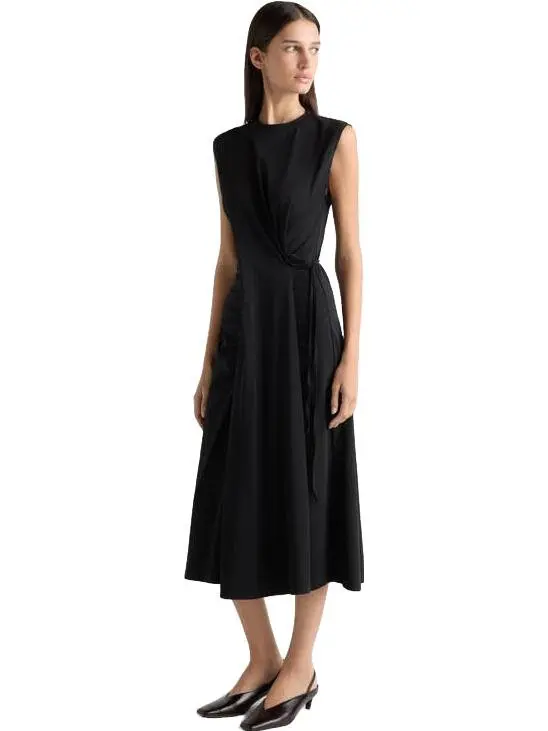 Modern Citizen Agnes Twist-drape Jersey Dress - Black