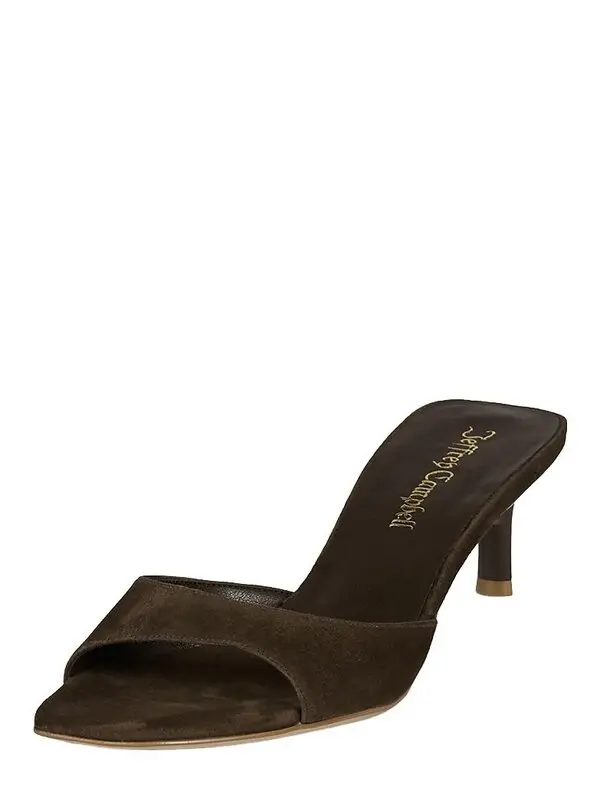Jeffrey Campbell Cocoa Mules - Brown Suede