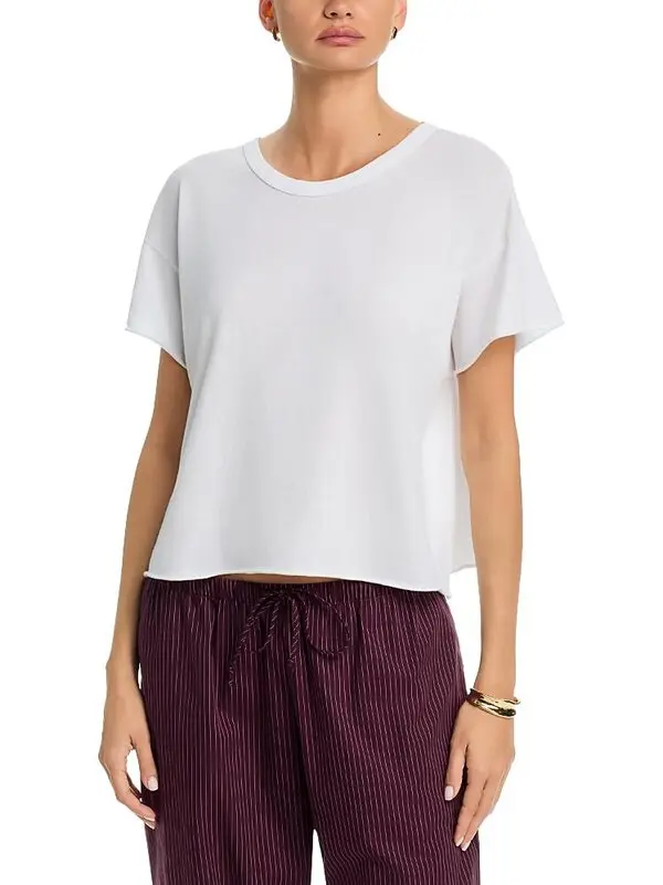 The Great. The Crop Tee - True White