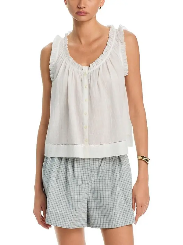 The Great. The Vignette Top - White