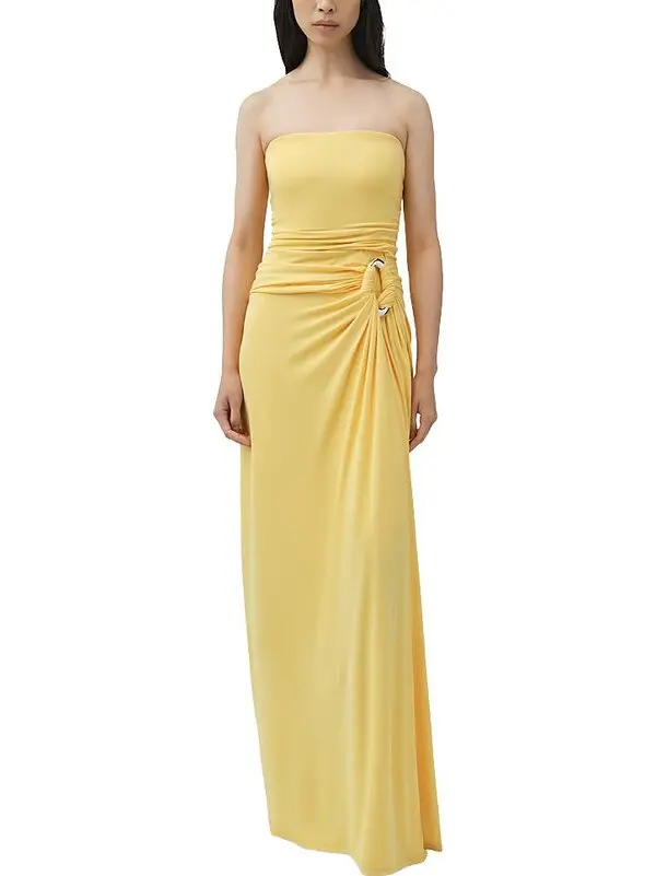 Simkhai Emma Sleeveless Bustier Gown - Mango