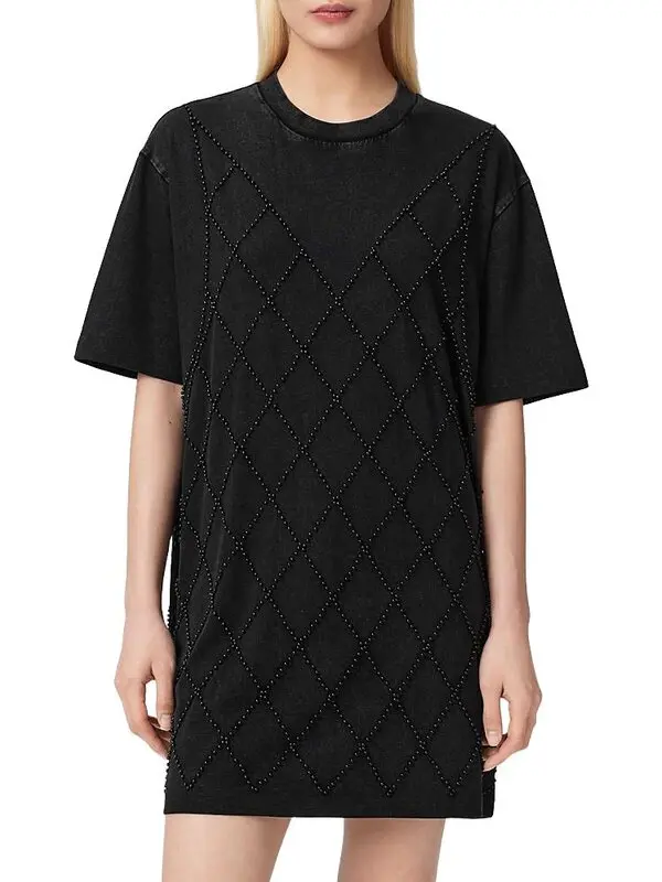 ALLSAINTS Darcey Tee Dress - Washed Black