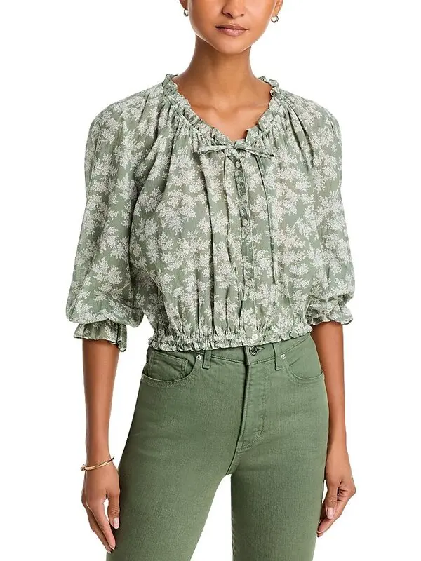 Veronica Beard Williamsen Top - Sage/dove