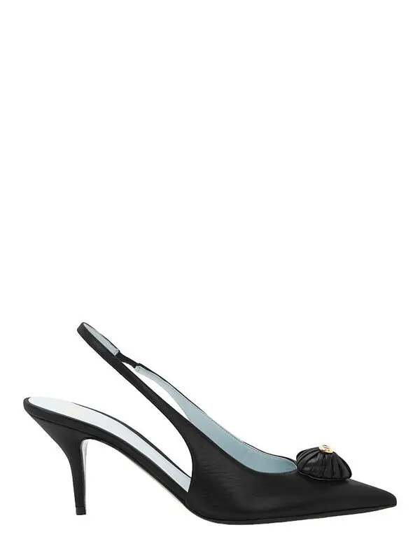 Valentino Garavani Pointed Slingback Pumps - Black