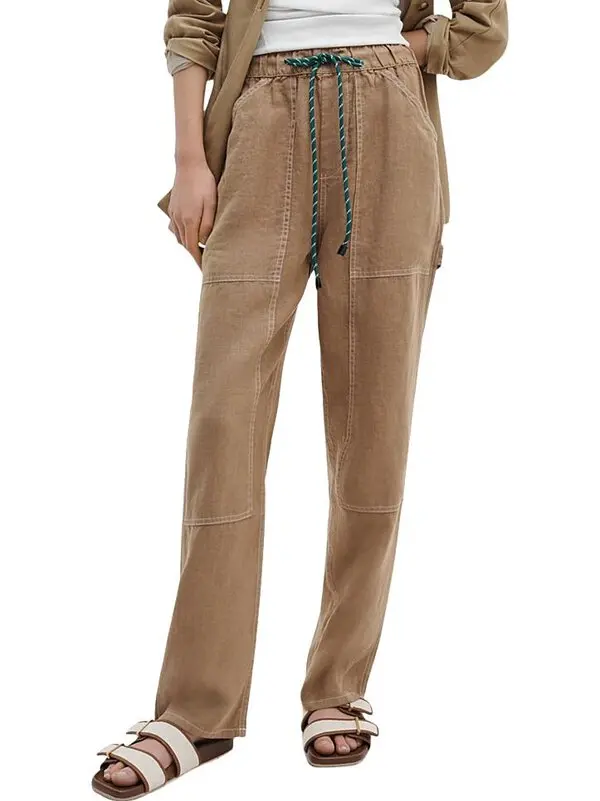 Rag & Bone Atlas Linen Pants - Tan
