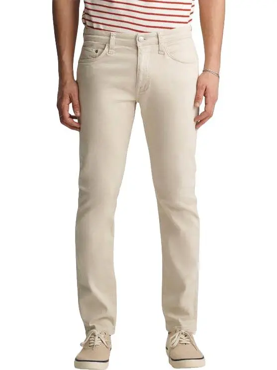 MAVI Marcus Slim Straight Leg Jeans - White Down Supermove