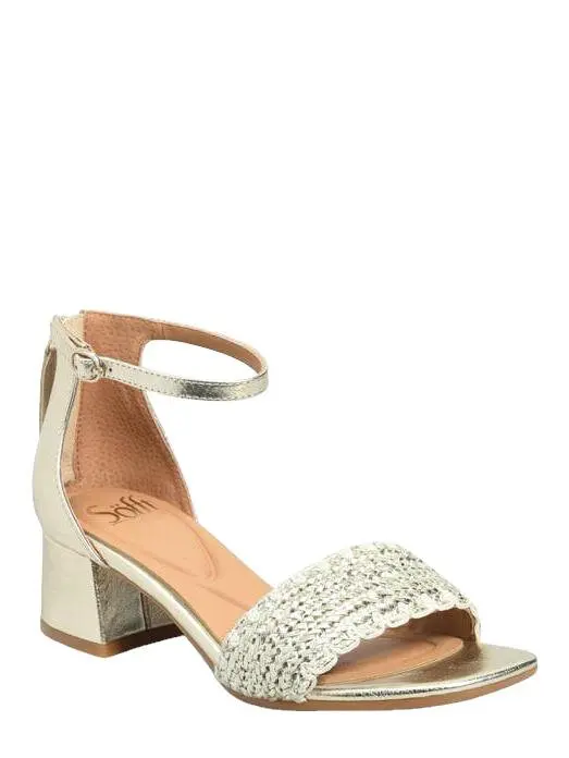 SOFFT Lilah Ankle Strap Sandal - Platino