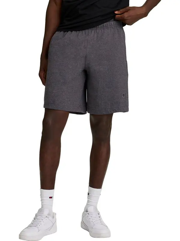 Champion Jersey 7" Short With Logo - Granite Heather