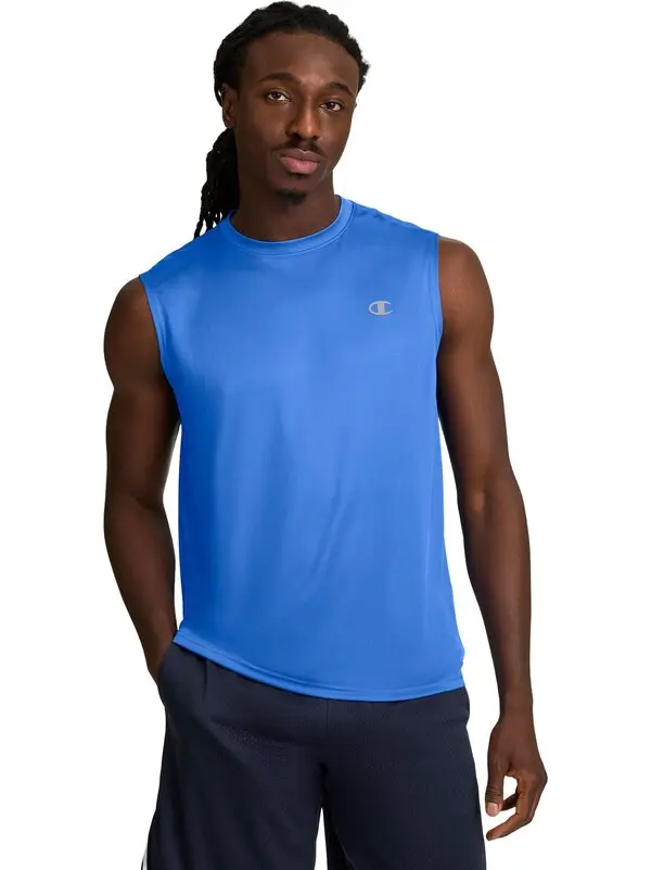 Champion Sport Muscle Tank With Reflective C Logo - Nebulas Blue