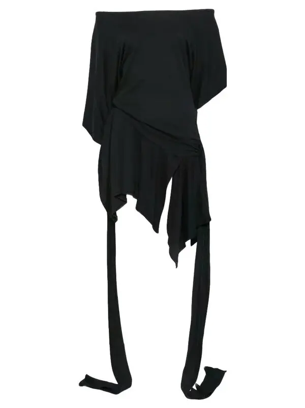 MISBHV Asymmetric Midi Dress - Black