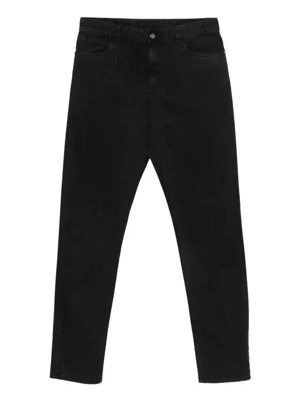 Canali Five-pocket Slim-fit Jeans - Black