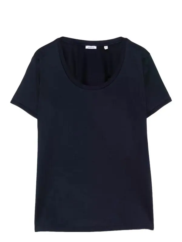 Aspesi Scoop-neck T-shirt - Blue