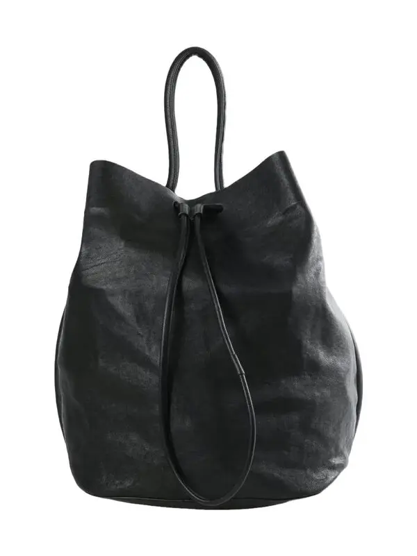 UMA WANG Drawstring Bucket Bag - Black