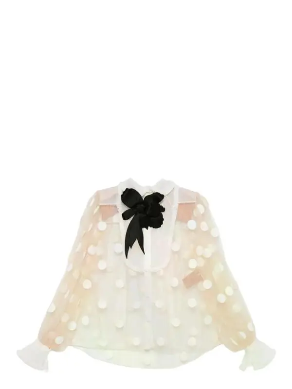 Valentino Garavani Polka-dot Blouse - Neutrals