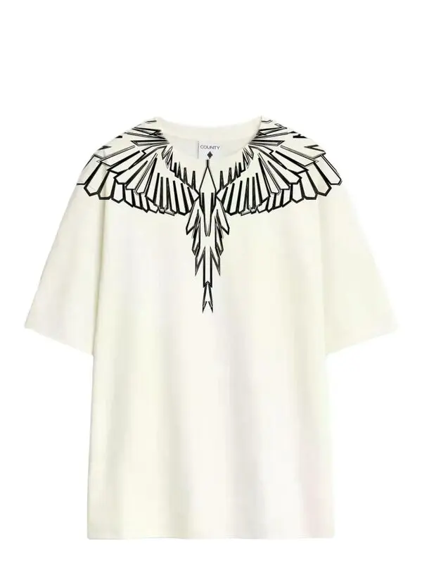 COUNTY OF MILAN Graphic-print T-shirt - Neutrals