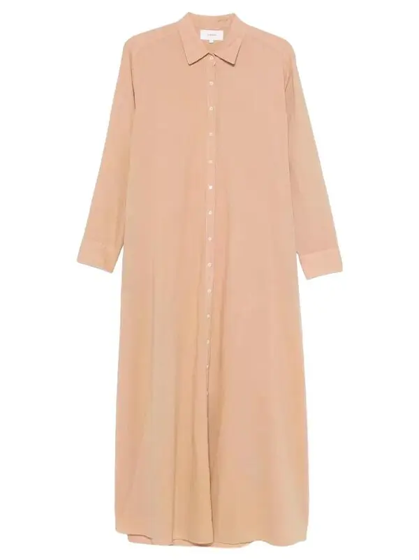 Xirena Boden Buttoned Long-sleeves Midi Dress - Brown