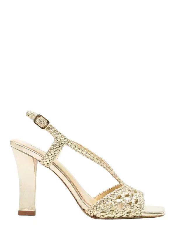 Lola Cruz Tabata Leather Sandals - Gold