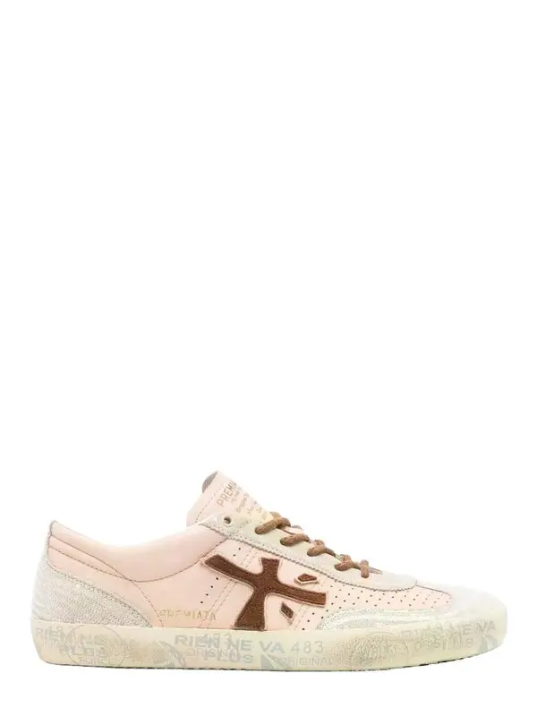 Premiata David Sequin-embellished Sneakers - Pink