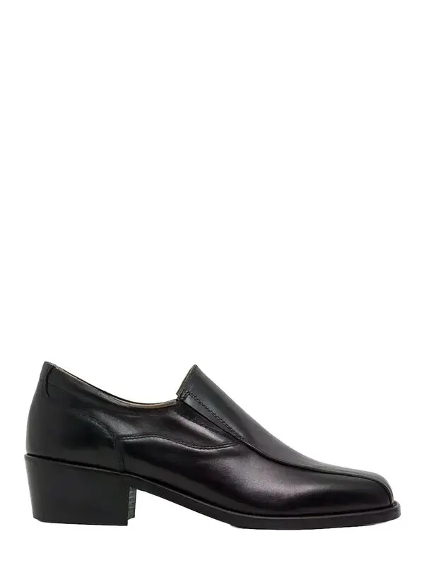 PARACIA Pedal Leather Loafers - Black