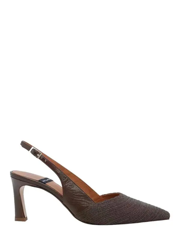 ANGEL ALARCON Carola Slingback Heeled Pumps - Brown