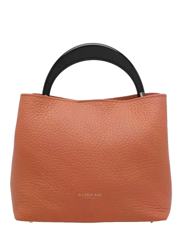 MY BEST BAG FIRENZE Firenze Grained-leather Clutch - Orange