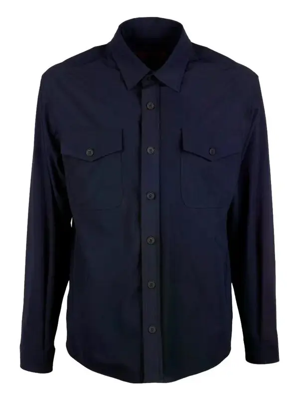 CRUNA Osaka Flap-pocket Shirt - Blue