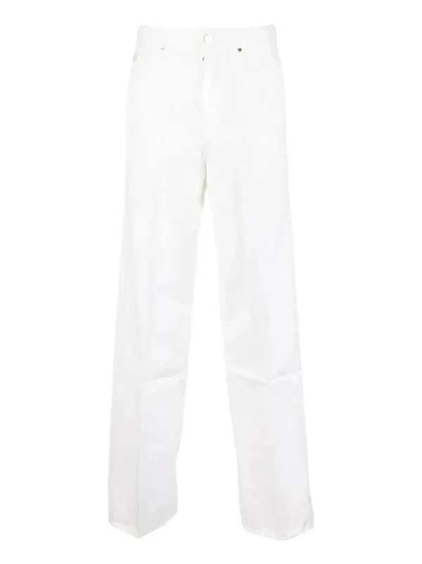 Jacob Cohen Pressed-crease Straight-leg Jeans - White