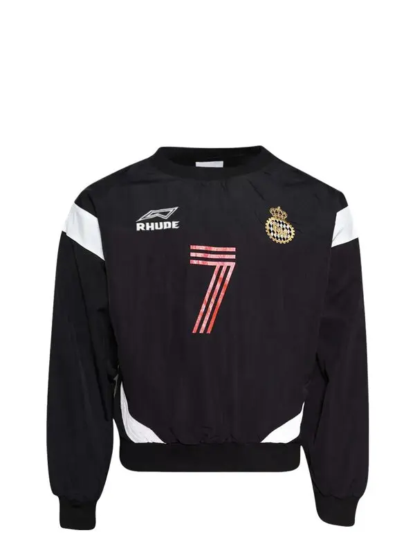 Rhude Lago Soccer Jersey Sweater - Black