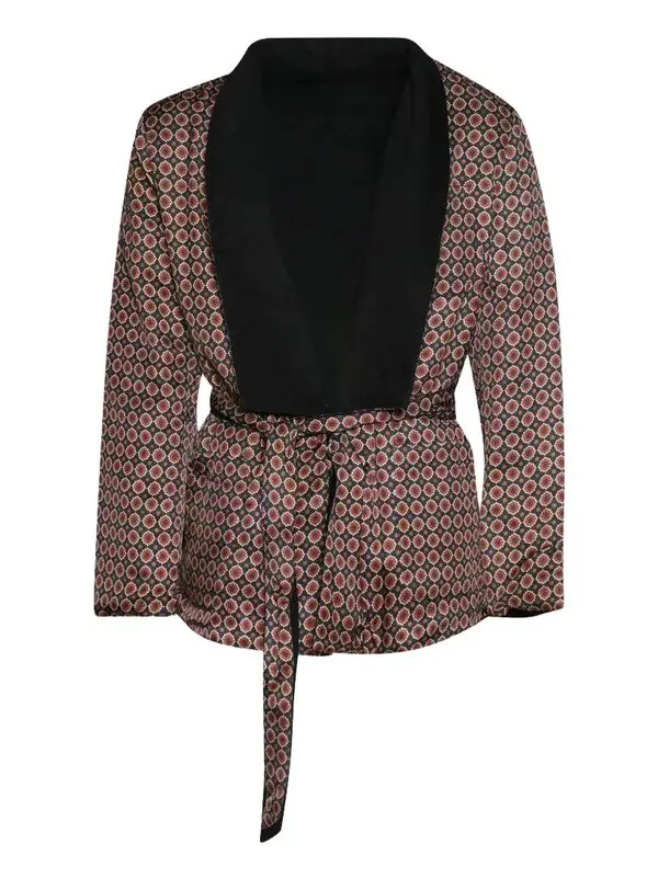 Amiri Reversible Geometric-print Jacket - Black