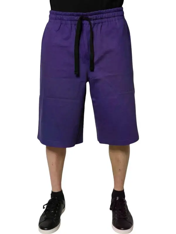 Dolce & Gabbana Logo-print Shorts - Purple