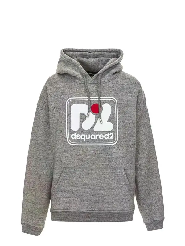 Dsquared2 Logo-print Oversized Hoodie - Grey