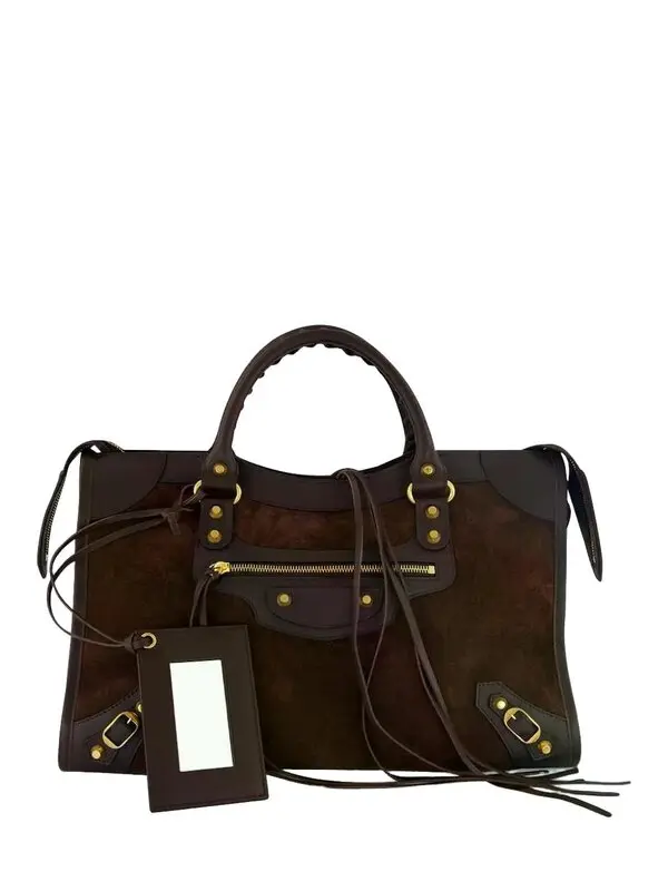 Balenciaga Medium Le City Shoulder Bag - Brown