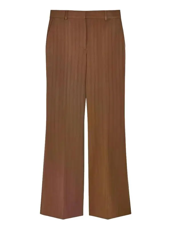 Stella McCartney Herringbone-pattern Trousers - Brown