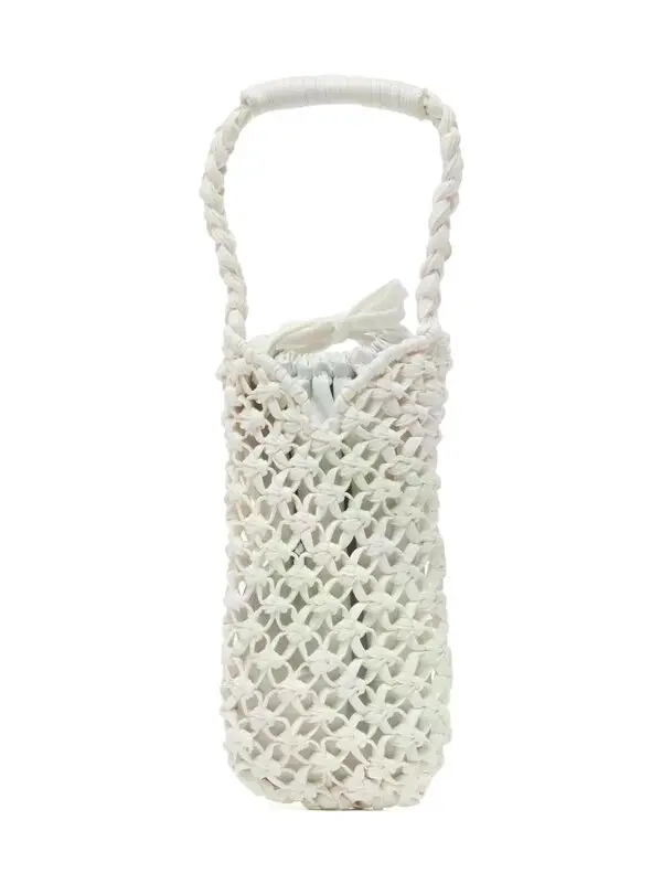 Comme Des Garçons Macramé Knit Tote Bag - White