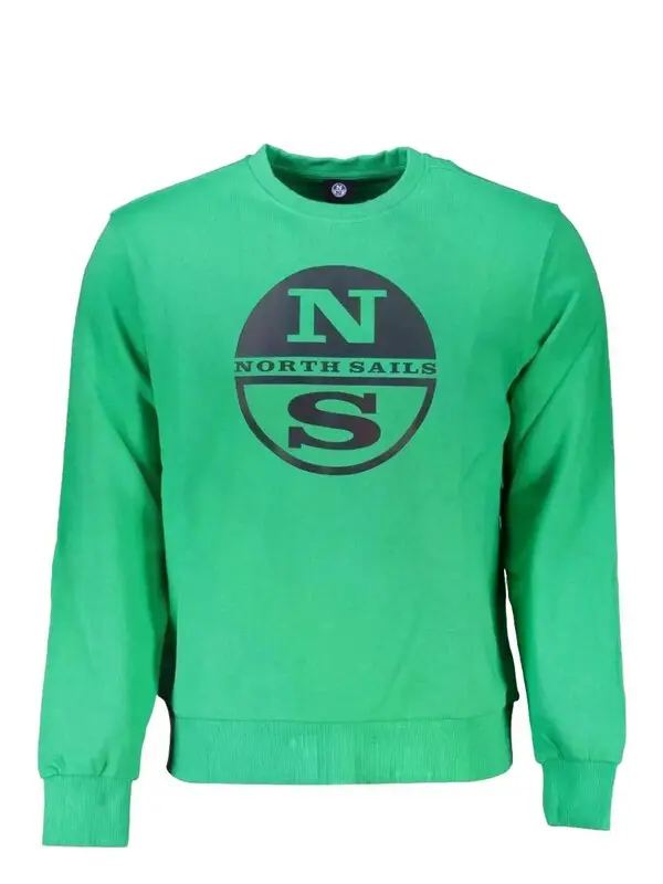 NORTH SAILS Logo-print Cotton Sweater - Green