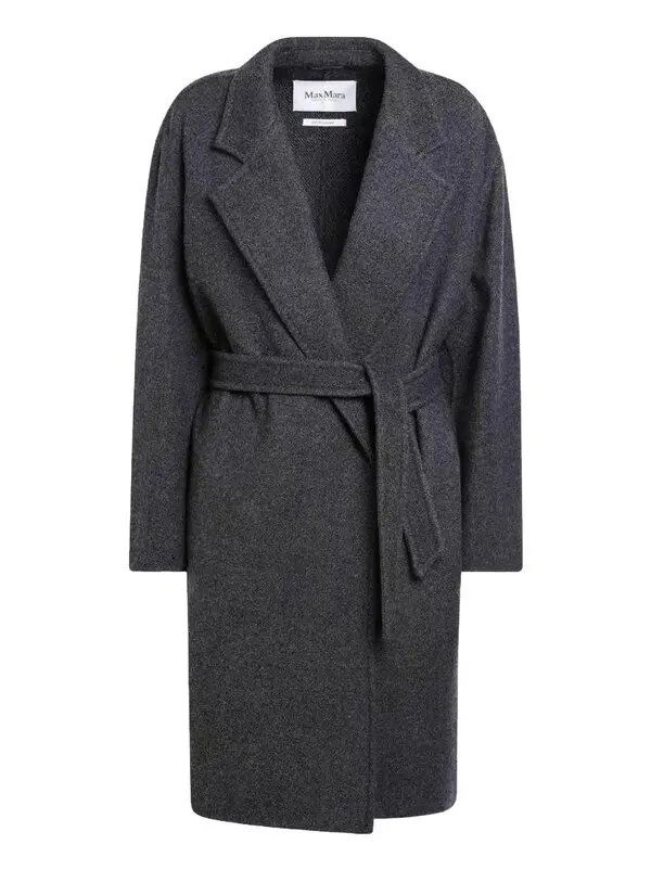 Max Mara Carniawo Belted Double-breasted Coat - Grey
