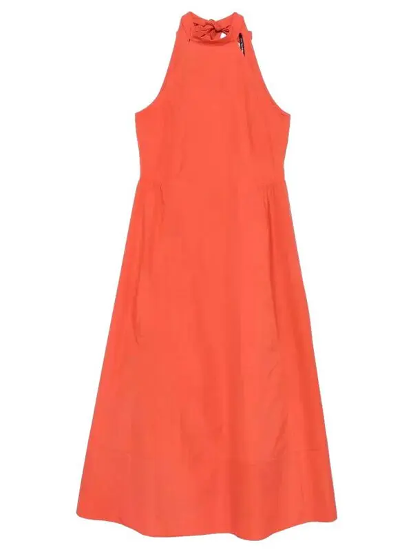 PENNYBLACK Halterneck Flared Dress - Orange