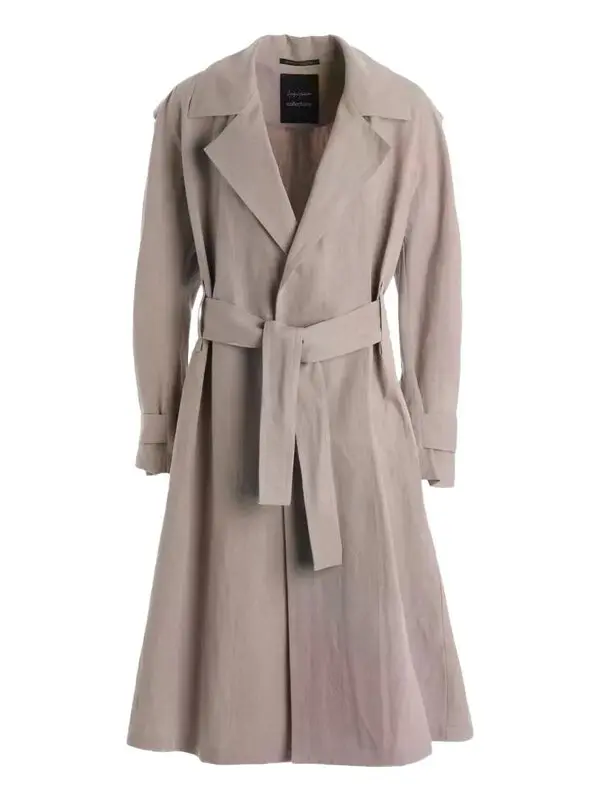 Yohji Yamamoto Belted Trench Coat - Neutrals