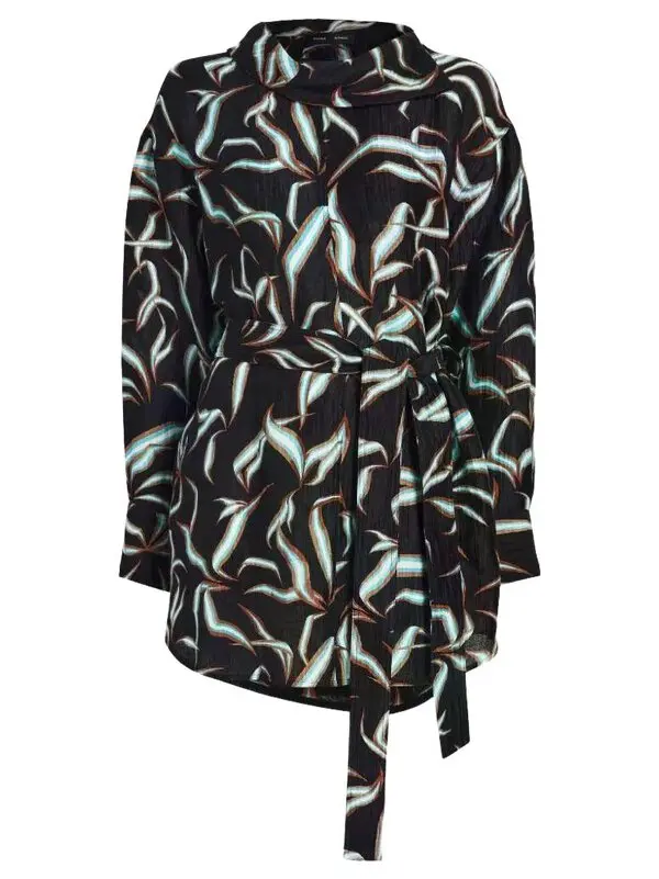 Proenza Schouler Lalia Printed Mini Dress - Black